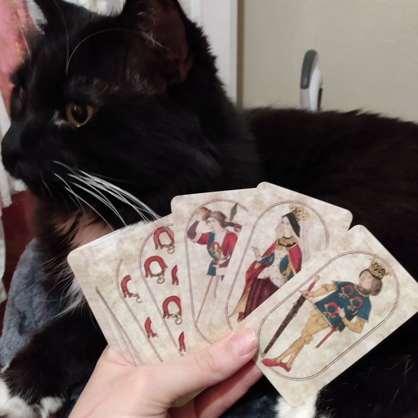 The Cloisters, Flemish Hunting Card Set, Playing Cards, Medieval, SCA ...