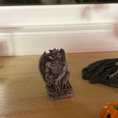 Miniature Gargoyle, Halloween Miniatures, Resin Gargoyle Figurine ...