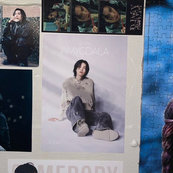 Suga Amygdala Poster | D-DAY Solo Album | Agust D Print | Min Yoongi - Etsy