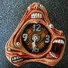 3 Headed Triangle Wall Clock - Etsy