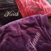 Personalized Custom Soft Blanket With SCRIPT Name 8 Colors to Choose ...