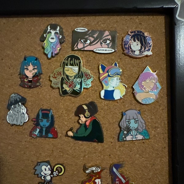 Anime Girl Enamel Pin 1 75 Etsy