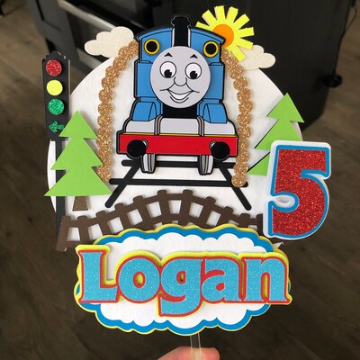 Thomas the Tank Engine Inspired Cake Topper Thomas Cake Topper Birthday ...