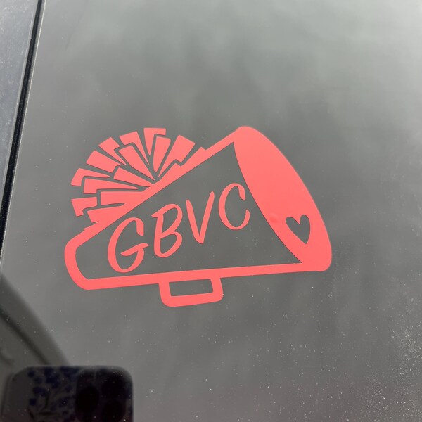 Personalized Cheer Car Decal • Cheerleader Decal With Name • Custom ...