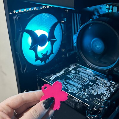 Snowflake Gaming Computer Fan Shroud/ Grill /cover Custom 3D Printed ...