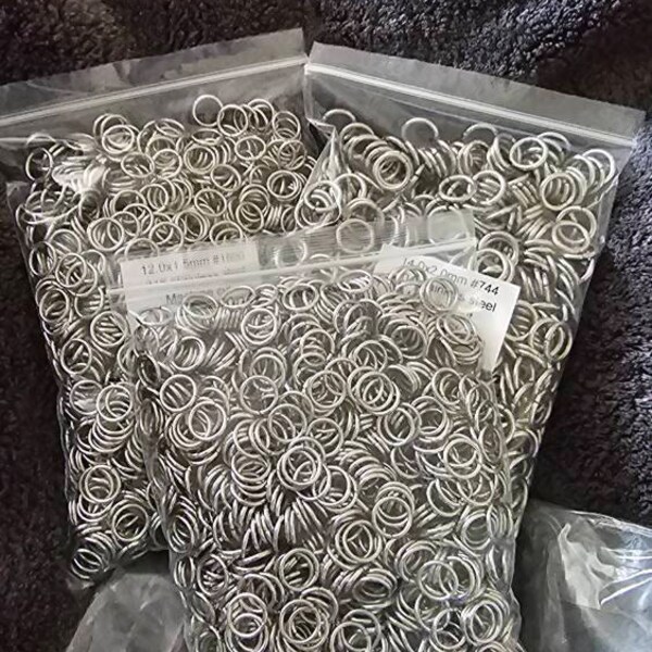 5.5x1.2mm, Stainless Steel Jump Rings, Machine Cut, Chainmaille Rings ...