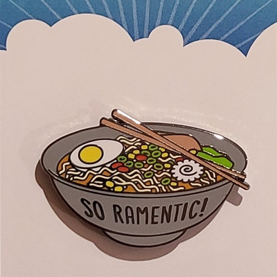 Ramen Hard Enamel Pin so Ramentic Foodie Lapel Pin, Foodie Gift, Hard ...