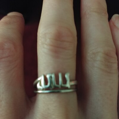 Sterling Silver Ring Anarchy Punk Symbol in Circle UK - Etsy