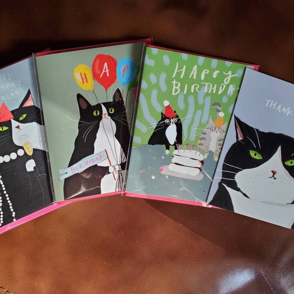 Happy Birthday Card - Box Kitty - Funny Birthday Cat Card - Etsy