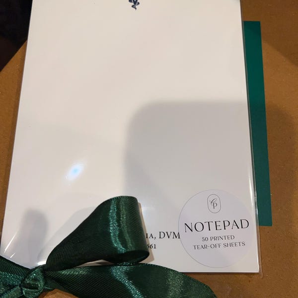 Personalized Desk Notepad From the Desk Of, Professional Office Set ...