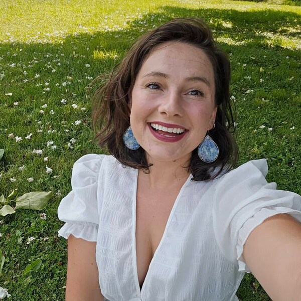 Handmade to Order Unique Blooming Bud Teardrop Real Flower Earrings ...