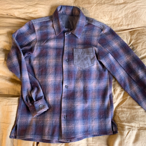 Men's Overshirt Jacket Sewing Pattern: Workwear Style (2XS-4XL) (PDF ...