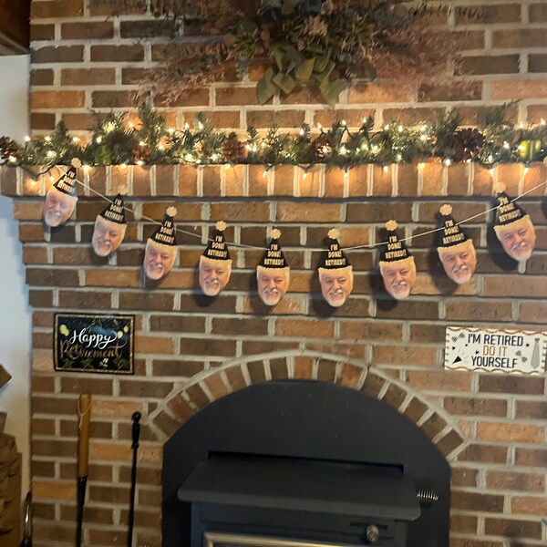 Custom Face Retirement Banner & Decorations - Happy Retirement, I'm ...