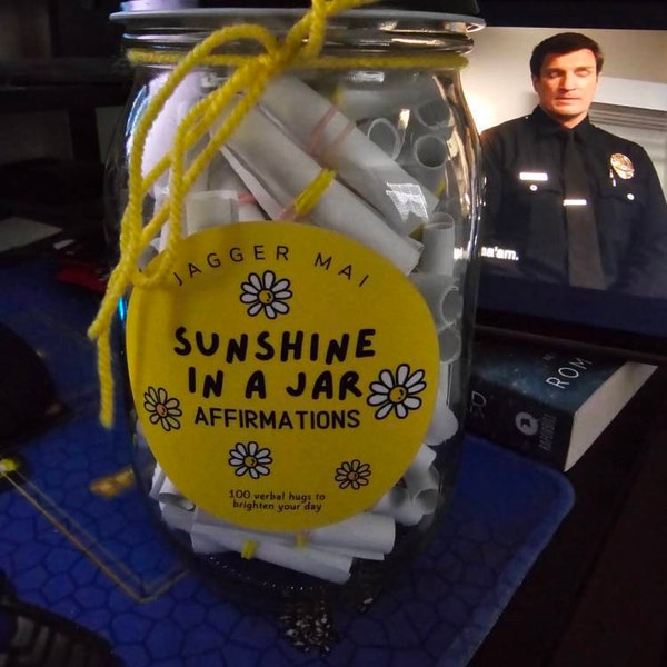 Affirmation Jar for Sending You Sunshine | 100 Uplifting Affirmations ...