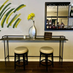 Narrow Entryway Table With Shelf, Buffet Table, Reclaimed Wood Table ...