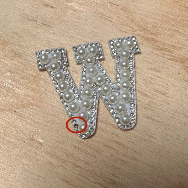 Pearl Alphabet Letters Numbers Patches,2-4.5x4.5cm, Irone on Bridal and ...