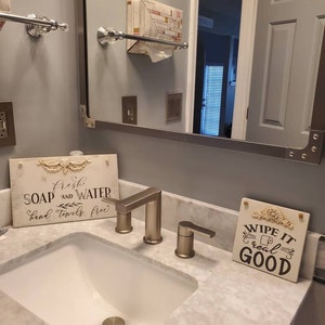 Be Our Guest Sign Guest Bathroom Signs Small Bedroom Art - Etsy