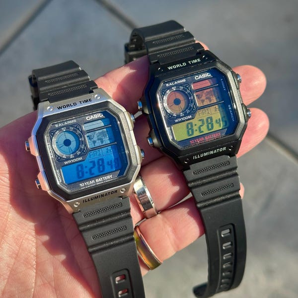 Casio AE-1200 Gradient Filter Screen - Etsy