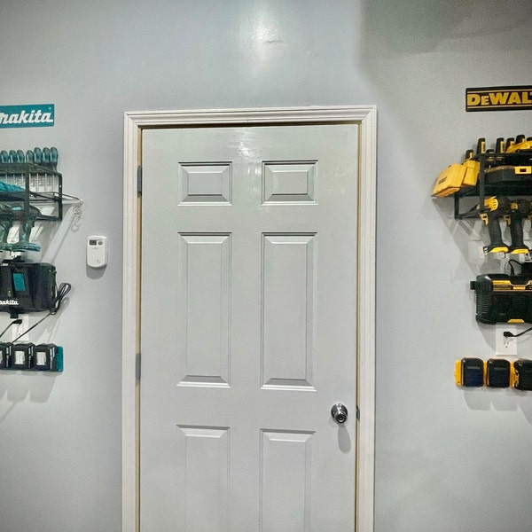 Wall Mount for Dewalt DCB102 Charger With Optional Battery Mounts ...
