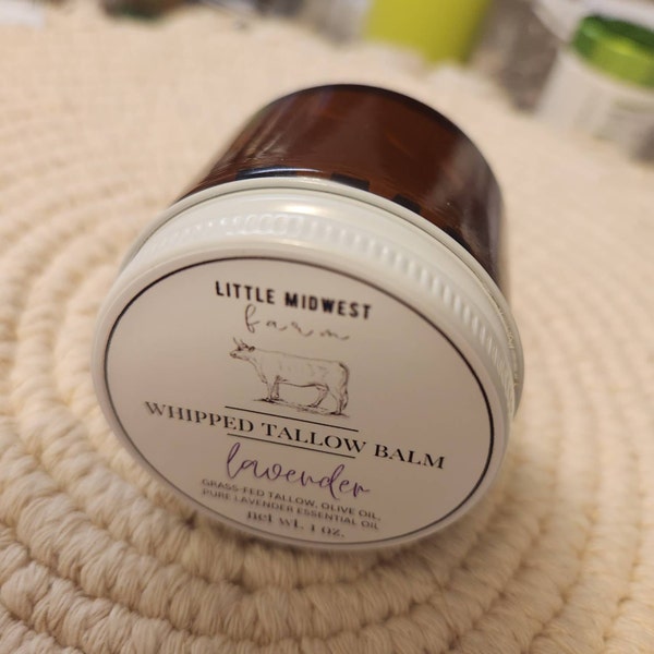 Grass-fed Whipped Beef Tallow Balm | Grass-finished Tallow Skincare ...