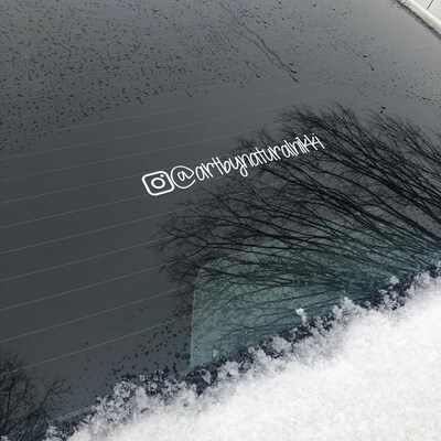 Instagram Handle Car Decal, Car Sticker, Influencer Decal, IG Sticker ...
