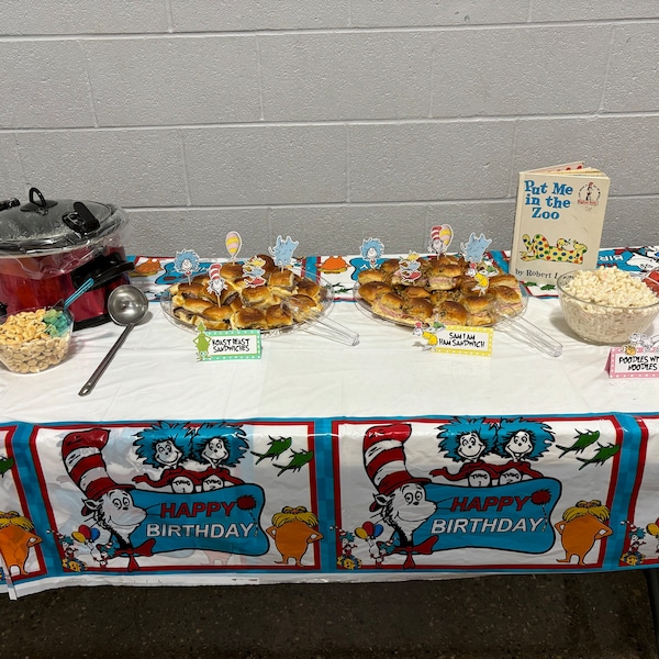 Dr. Seuss Inspired Food Labels- Set of 8 - Etsy