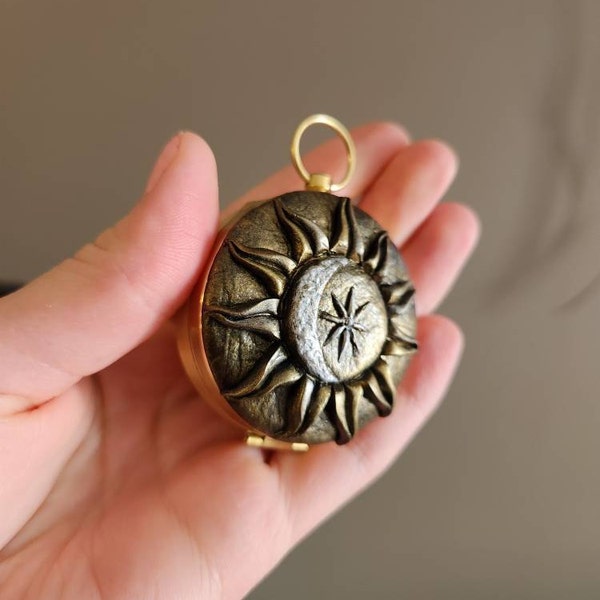 Moon Sun Star Ring Box Proposal Celestial Engagement Jewelry Box ...