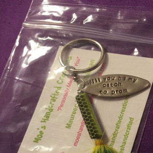 Fishing Lure Key Chain Personalized Customized and Hand Stamped - Etsy