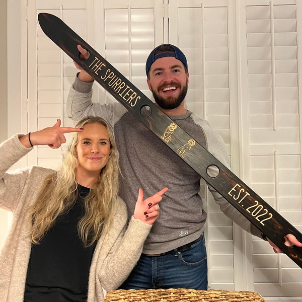 Luxury Custom Shot Ski, Personalized High-end Wedding Gift, Handcrafted ...