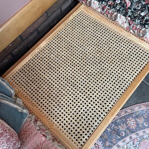Rhombic Pattern Natural Cane Sheet Rattan Closed Weave Cane - Etsy
