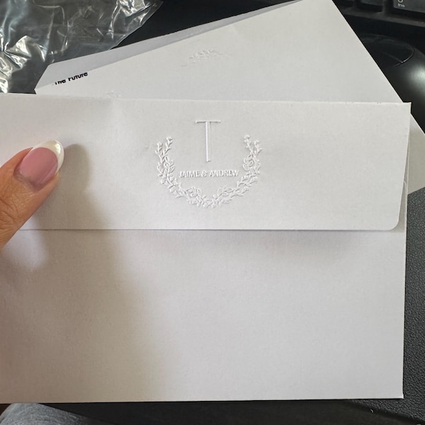 Wedding Logo Envelope Embosser for Wedding Invitations | Custom Last ...
