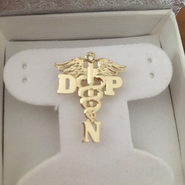 14K Gold DNP Doctor Nursing Practice Pin - Etsy