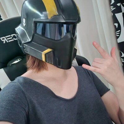 Helldivers 2 Light Gunner Helmet Cosplay 3D Print 3D Printed Helmet ...