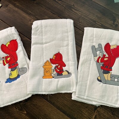 21 Sunbonnet Sam Fireman Embroidery Design Files 4x4 With Finger ...