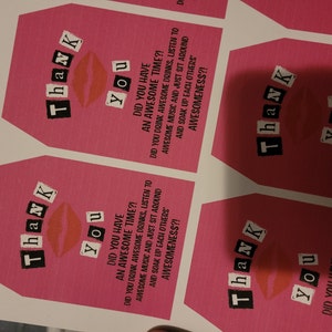 Mean Girls Inspired Water Bottle Labels Party Printable Mean - Etsy