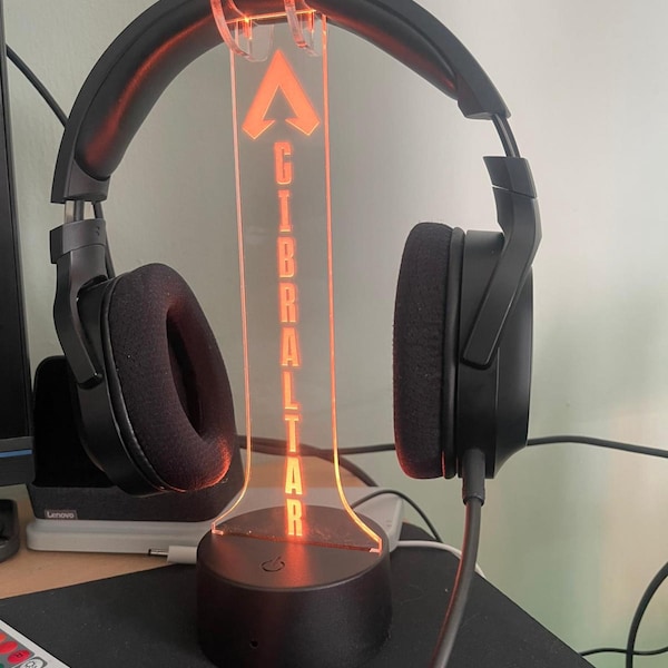 Gaming Headset Stand, Gamer Desk Accessory, Headphone Holder, Gaming ...