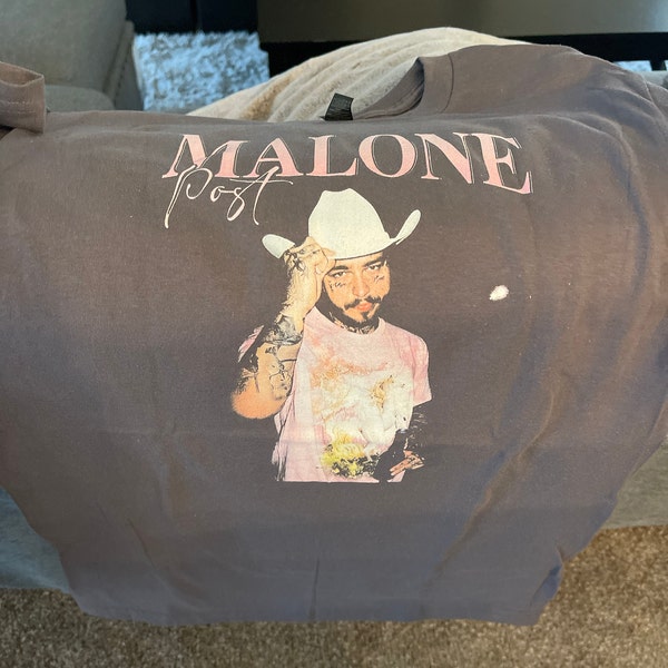 Vintage Post Malone Rap Music Merch Shirt, Retro Post Malone T Shirt ...