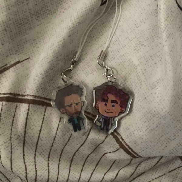 1.5 Inch House MD Glitter Acrylic Charm Keychains - Etsy
