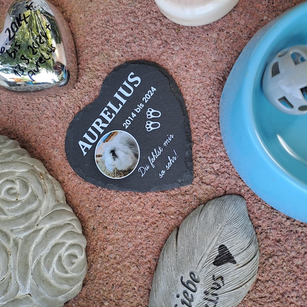 Personalized Rat Memorial Stone, Garden Stone, With Picture, Memorial ...