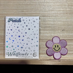 Smiley Daisy Patch Embroidered Patches for Jackets Positivity Optimism ...