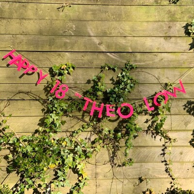 CUSTOM Letter Banner Personalised Letter Banner. Custom - Etsy