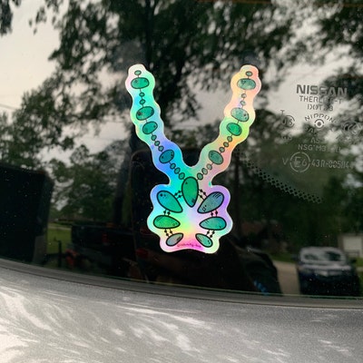 Holographic Squash Blossom Vinyl Sticker/ Holographic/ - Etsy