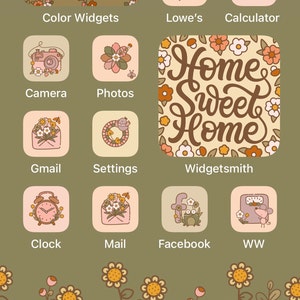 Cottagecore Aesthetic App Icons Ios Icons Iphone Icons - Etsy