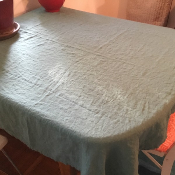 Stone Washed Linen Tablecloth in Various Colours. Any Size and Width up ...