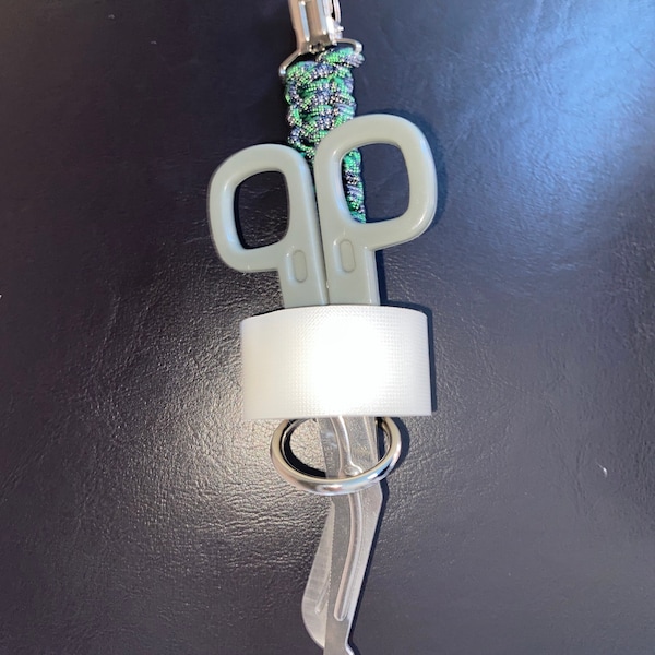 Trauma Shear and Medical Tape Holder, Nurse Gift, Paracord Scissor ...