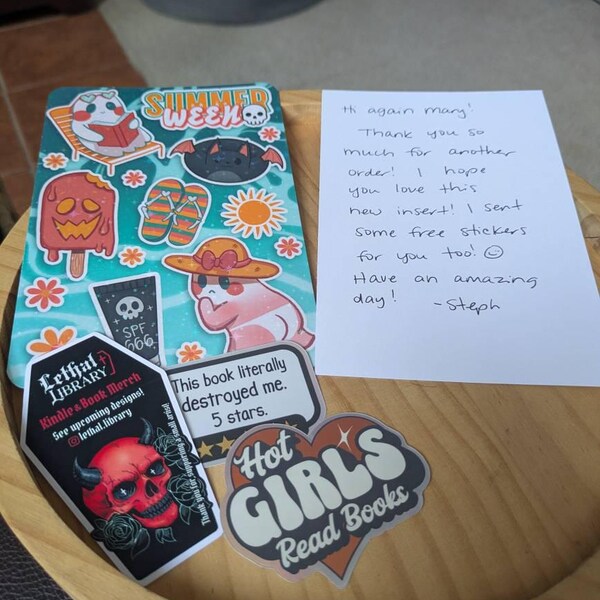 Sticker Collage Cardstock Kindle Insert for Clear Case | Kindle ...