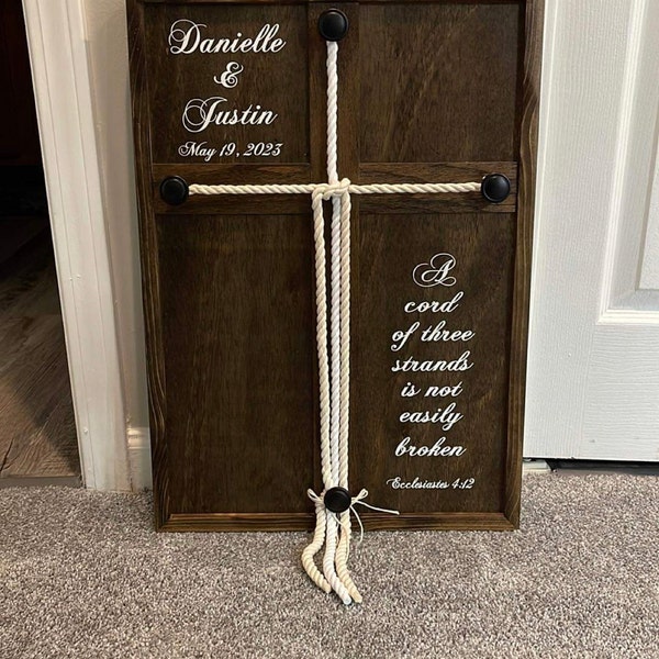 Trinity Braid - Cord of Three Strands Unity Ceremony Wedding Decor ...