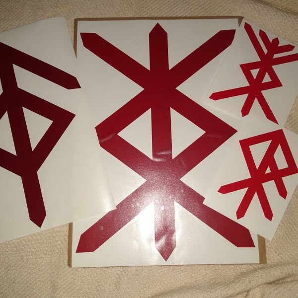 Vinyl Decal - Bindrune - Courage - Etsy