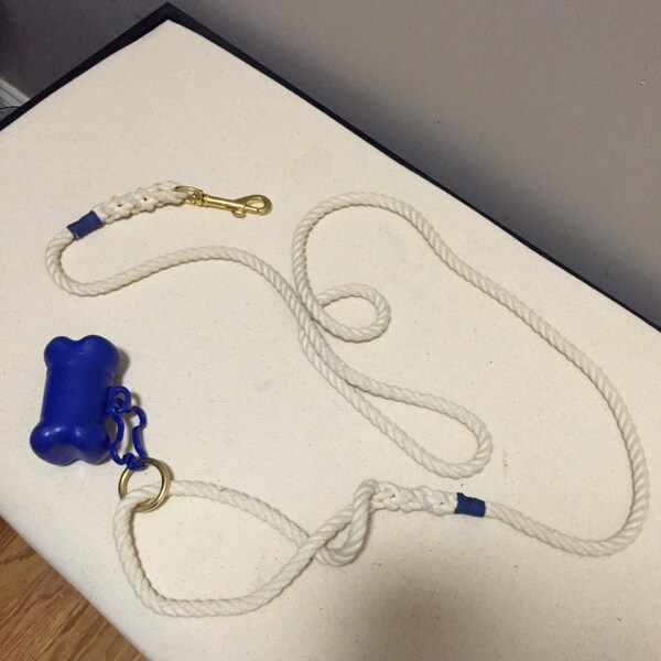 Royal Blue Ombré Rope Dog Collar - Etsy