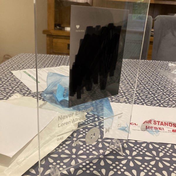 QR Code Contactless Menu, QR Code Scan for Menu in Clear Acrylic With ...